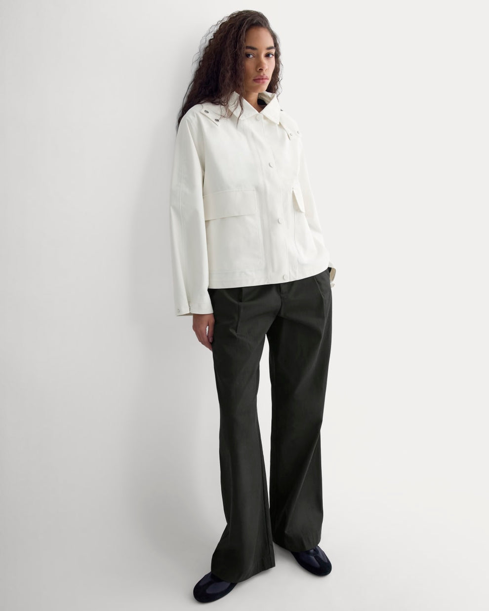 Re:Cycled Nylon Barrel Jacket | Bone – Everlane