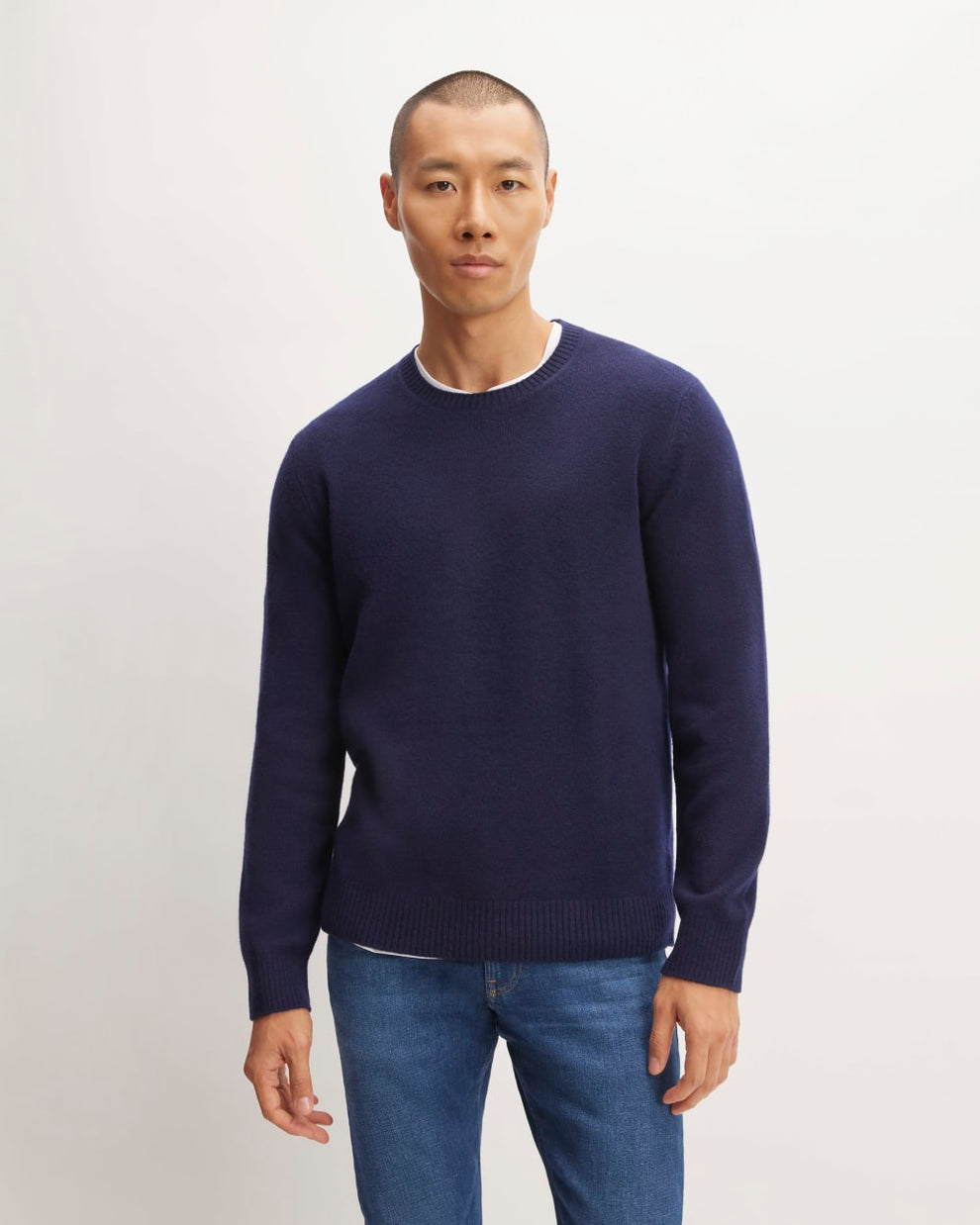 The Premium Merino Crew Neck Sweater | Deep Navy – Everlane