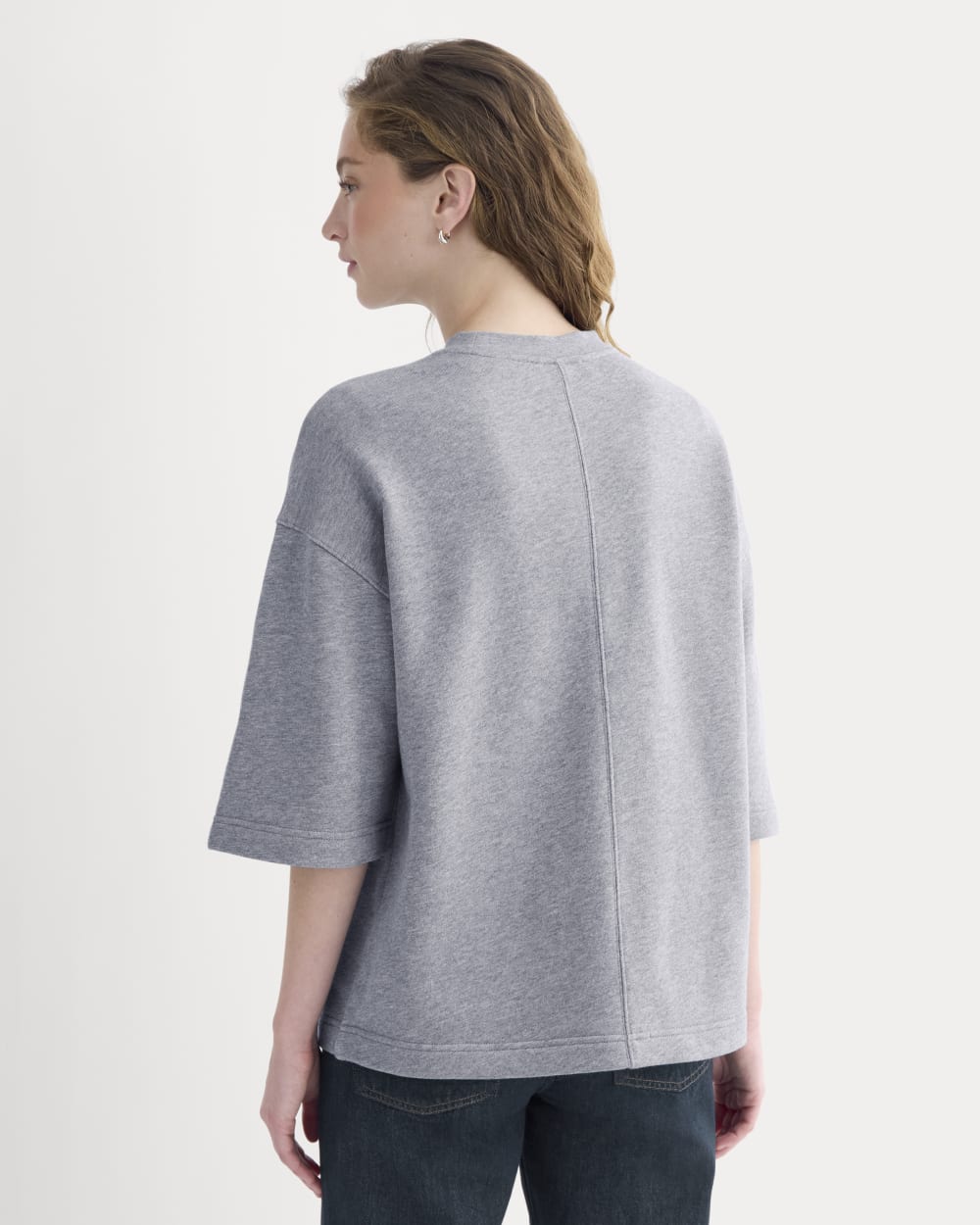 Lightweight Terry Oversized Tee | Vintage Heather Grey – Everlane