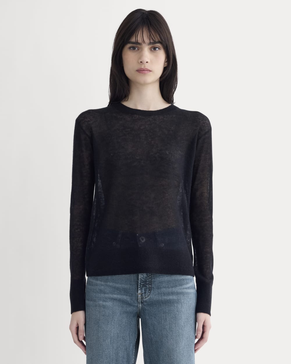 The Air Alpaca™ Relaxed Crew Top | Black – Everlane