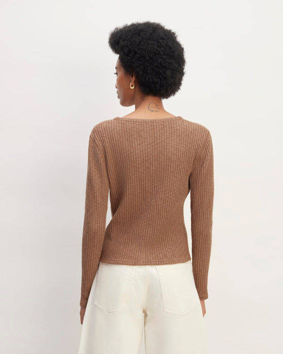 The Cozy Rib Cardigan | Carob Brown – Everlane