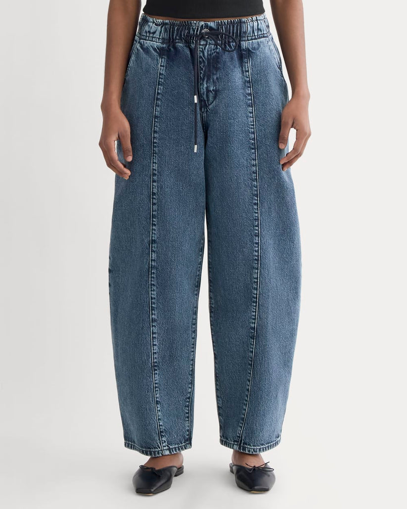 The Drawstring Baggy Jean | Mid Indigo – Everlane