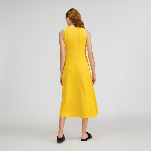 The Organic Cotton Waffle Tank Dress | High Visibility Yellow – Everlane