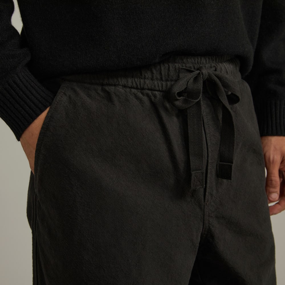 The Canvas Organic Cotton Drawstring Pant | Black – Everlane