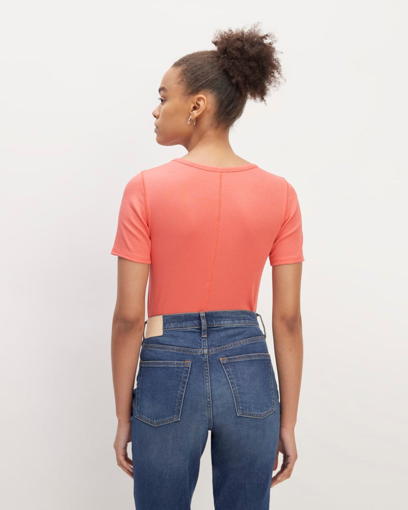 The Luxe Rib Crew | Coral – Everlane