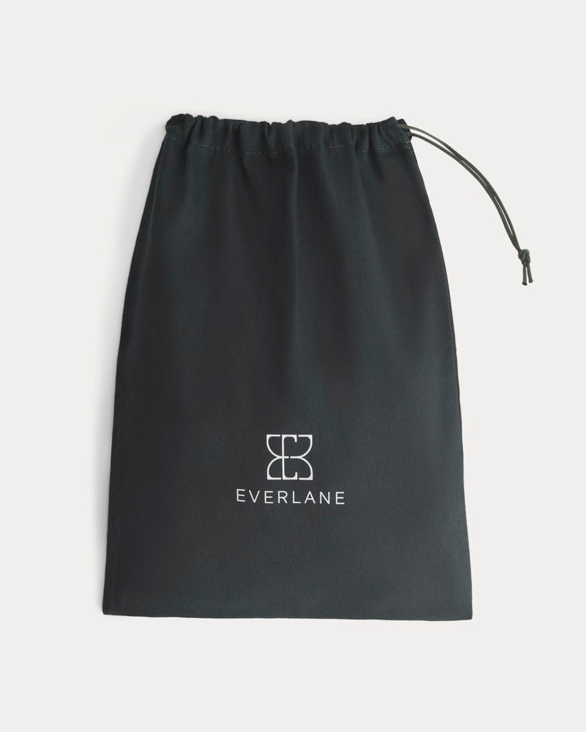 Made in Italy Almond-Toe Flat | Black Leather – Everlane