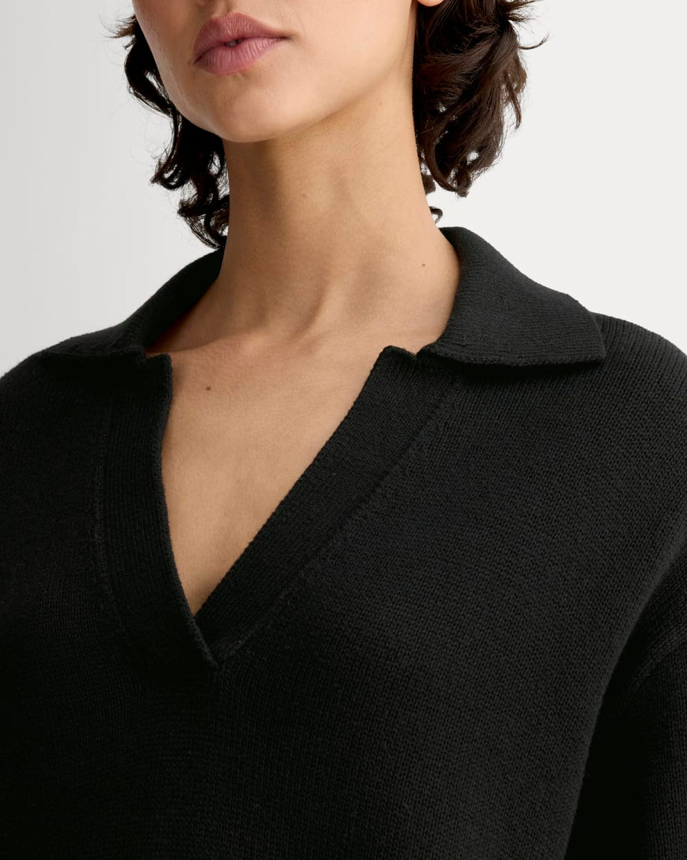 The Boxy Polo in Everyday Cotton | Black – Everlane