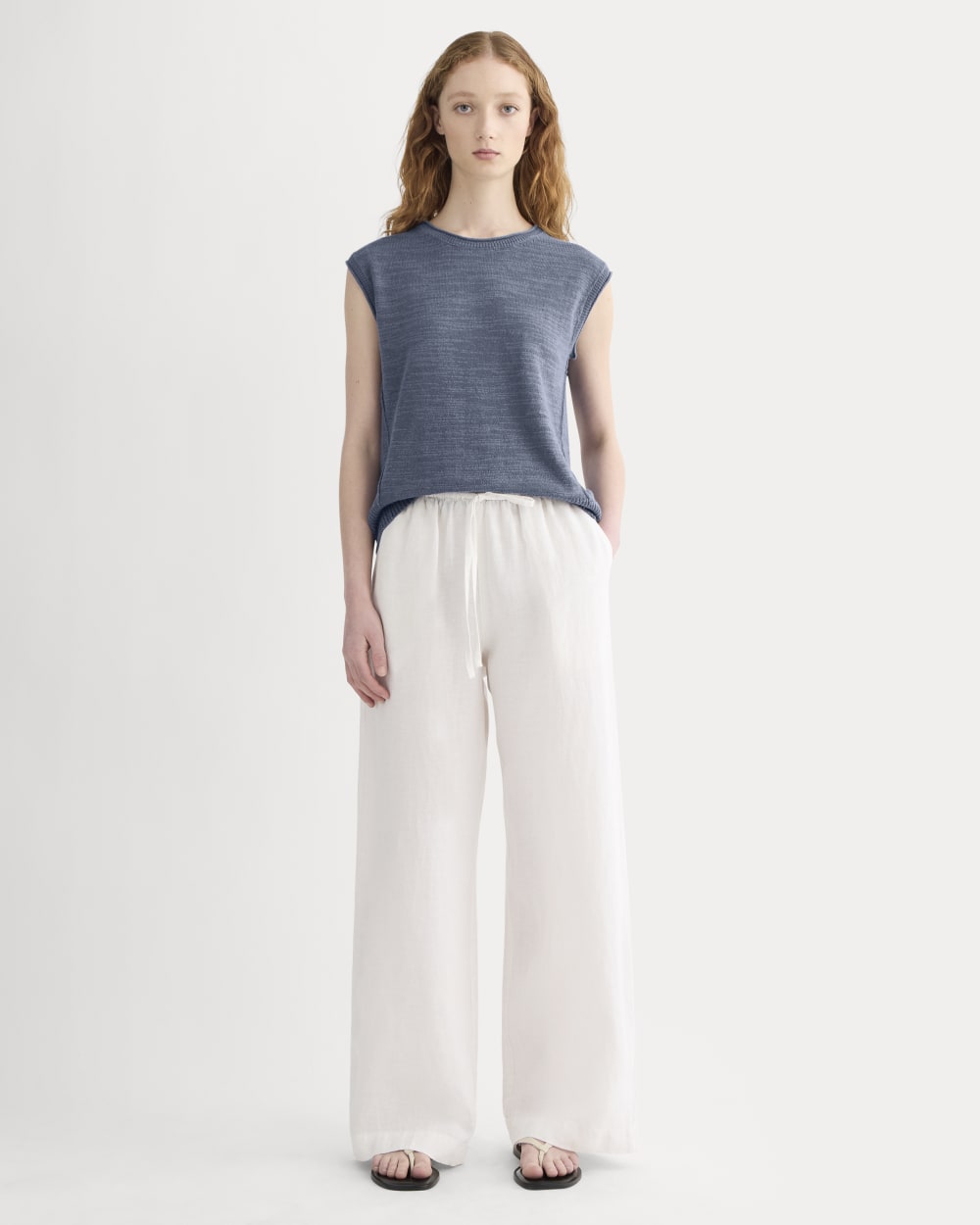 The Muscle Sweater in Cotton Linen | Indigo – Everlane
