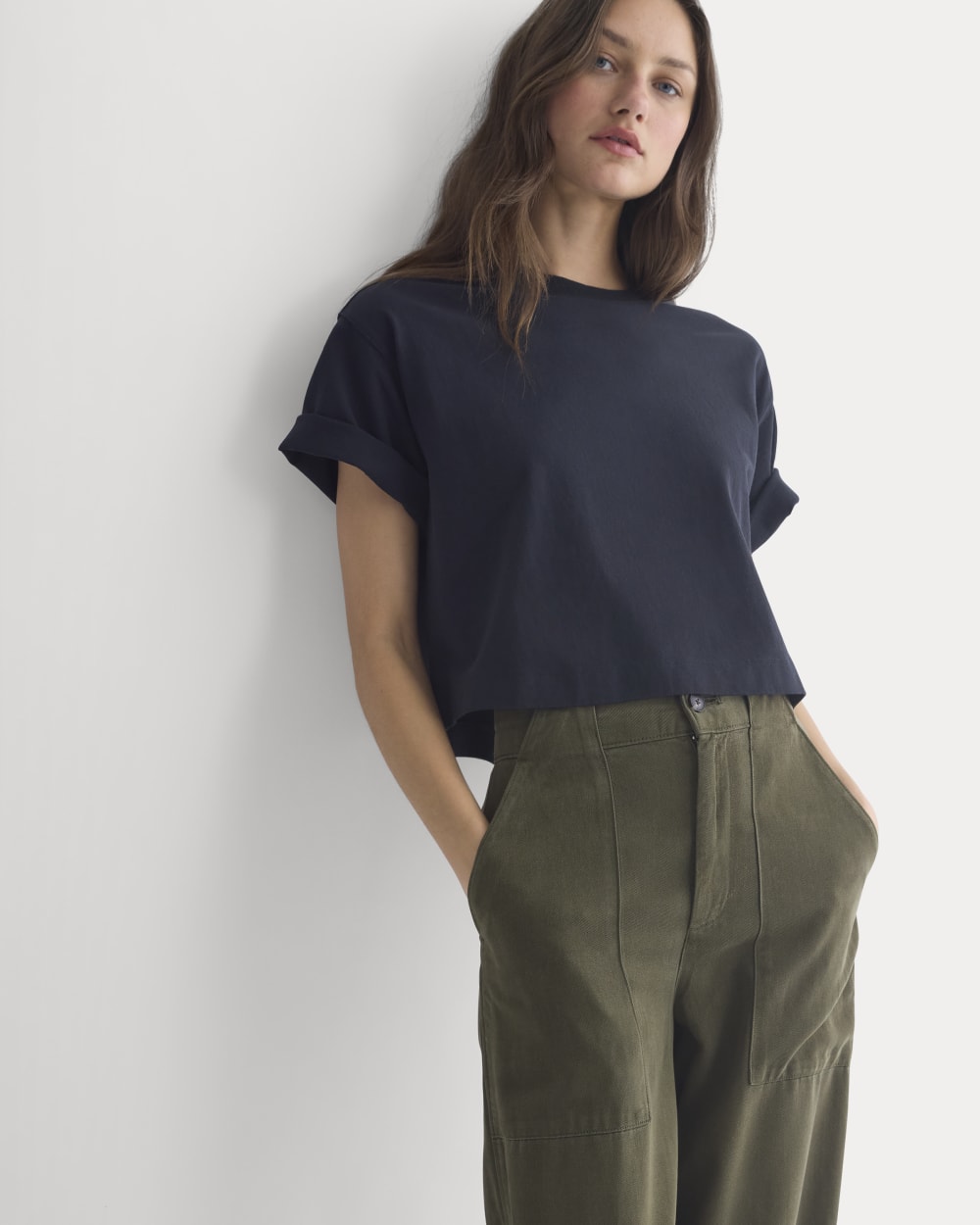 Patch Pocket Ballon Pant in Buttersoft | Olive Night – Everlane