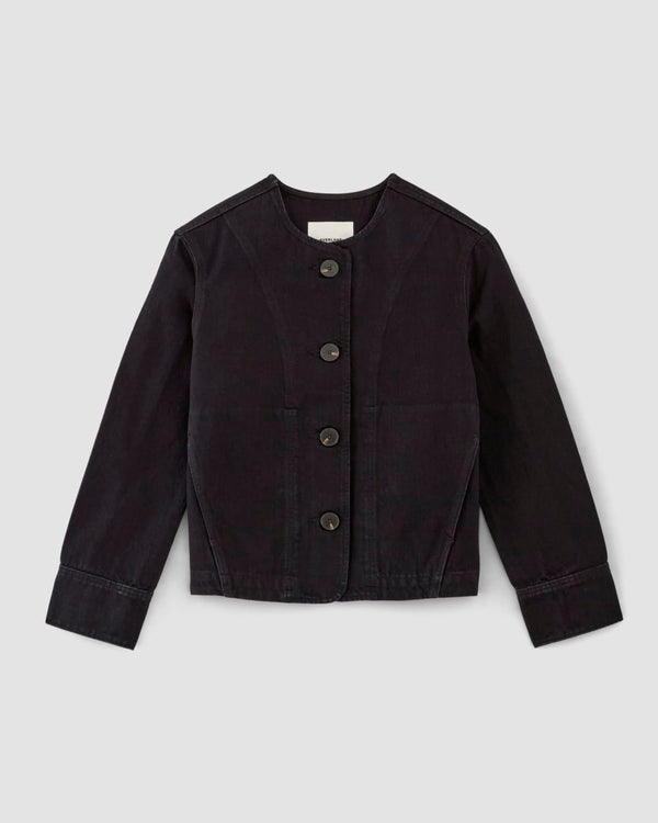 The Denim Barrel Jacket | Black – Everlane