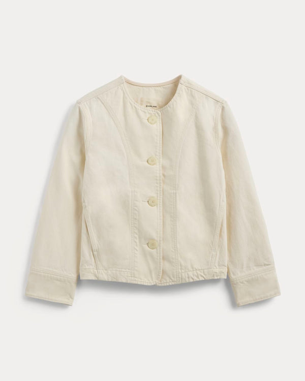 The Denim Barrel Jacket | Calico Ecru – Everlane
