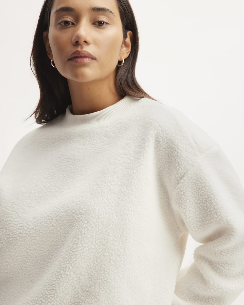 The ReNew Fleece Oversized Crew | Bone – Everlane